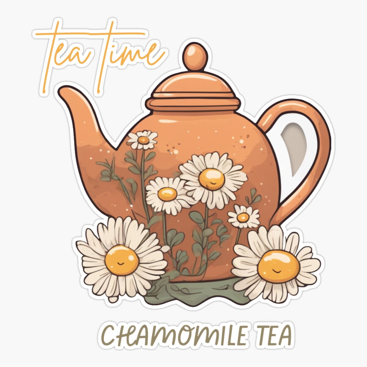 Maneki Chamomile Tea Er, Phone Decal Water Bottle Stickers Car Decals ...