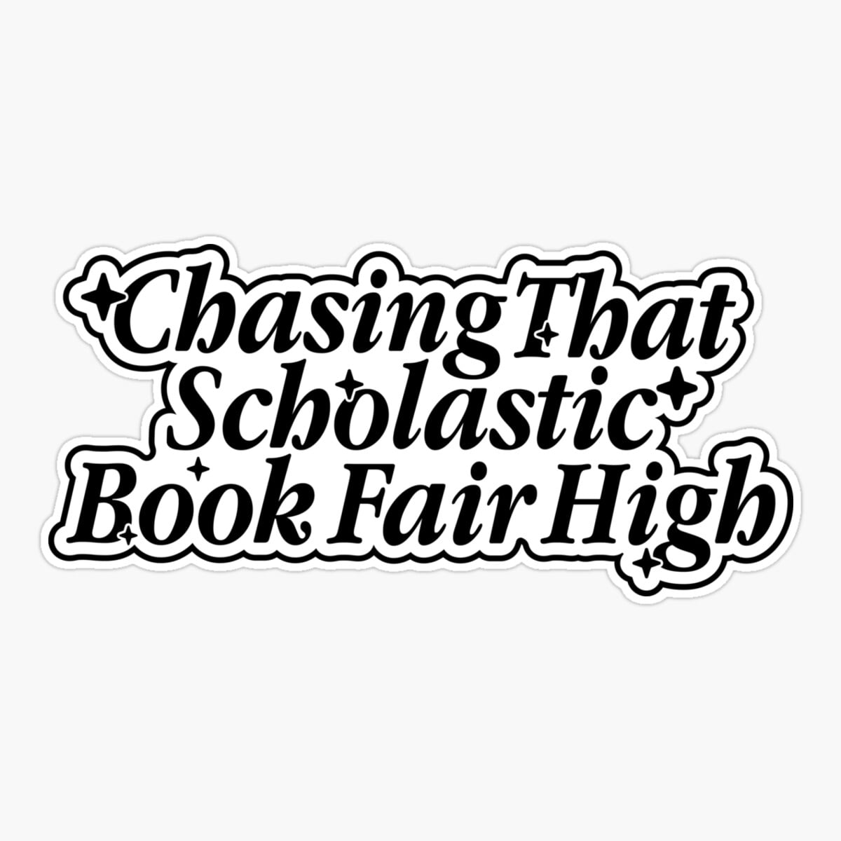 Maneki Chasing That Scholastic Book Air High Sticker, Phone Decal Water ...