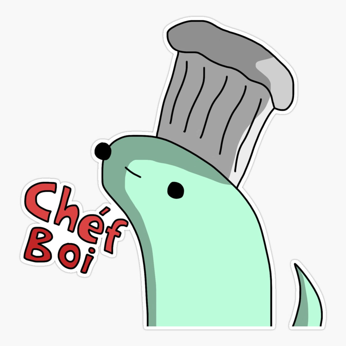 Maneki Che Boi - Tiny Snek Comics Sticker, Phone Decal Water Bottle ...