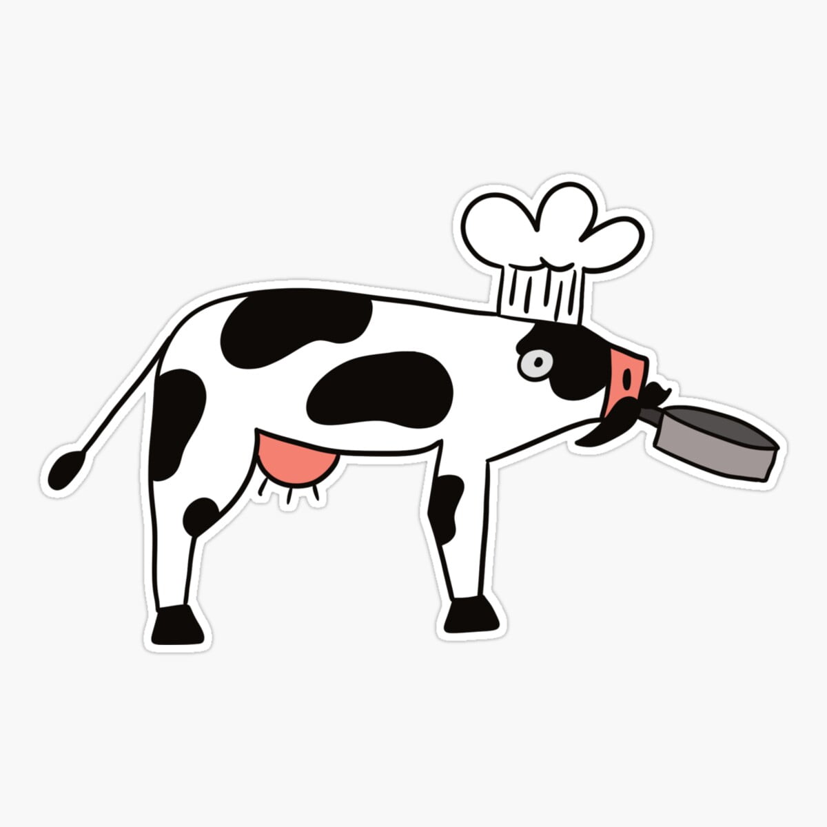 Maneki Che Cow Sticker, Phone Decal Water Bottle Stickers Car Decals ...