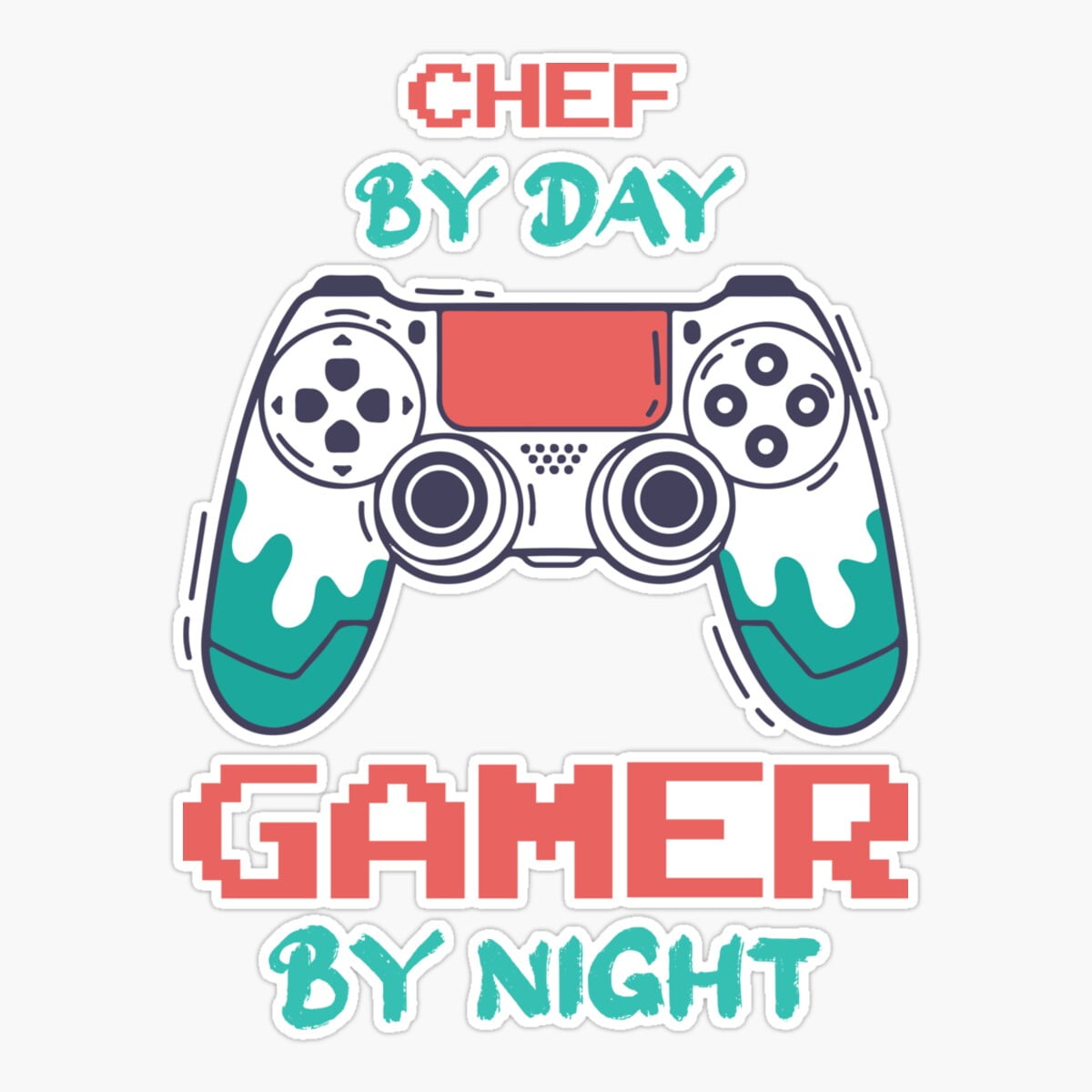 Maneki Che By Day Gamer By Night - Unny Che Quote Git Idea Or Men And ...