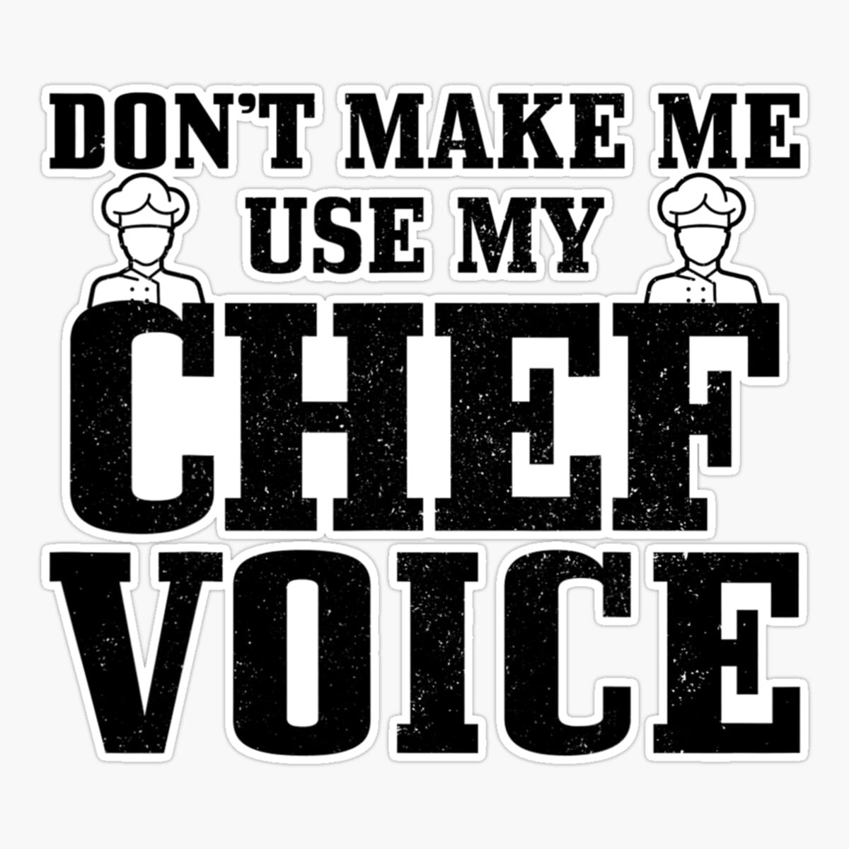 Maneki Che Git Dont Make Me Use My Che Voice Unny Cooking Cook Sticker ...