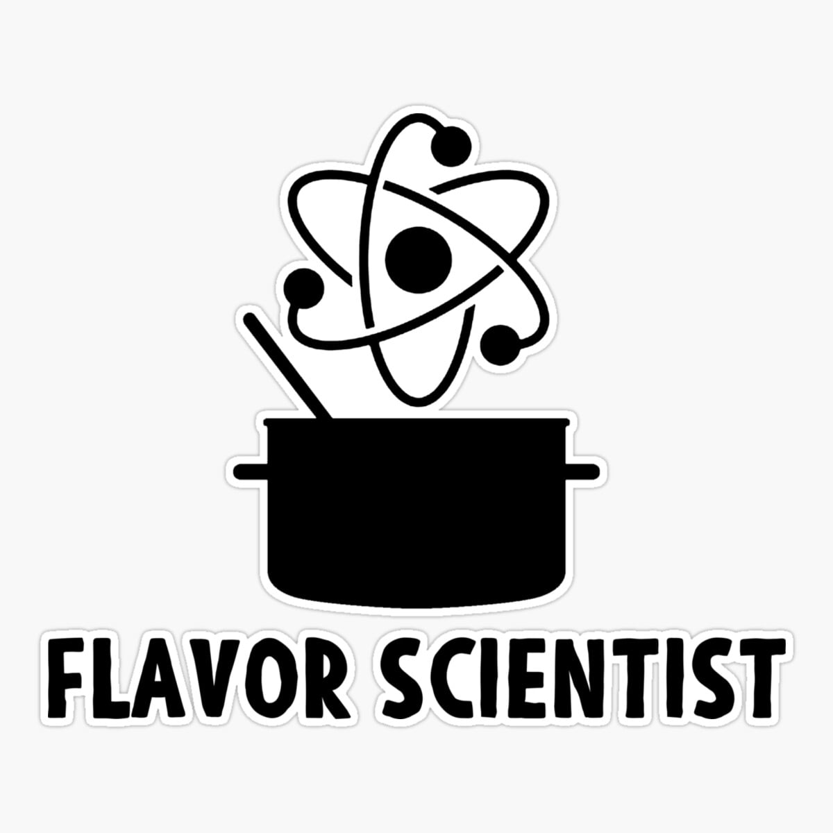 Maneki Che Git Lavor Scientist Chemical Cooking Sticker, Phone Decal ...