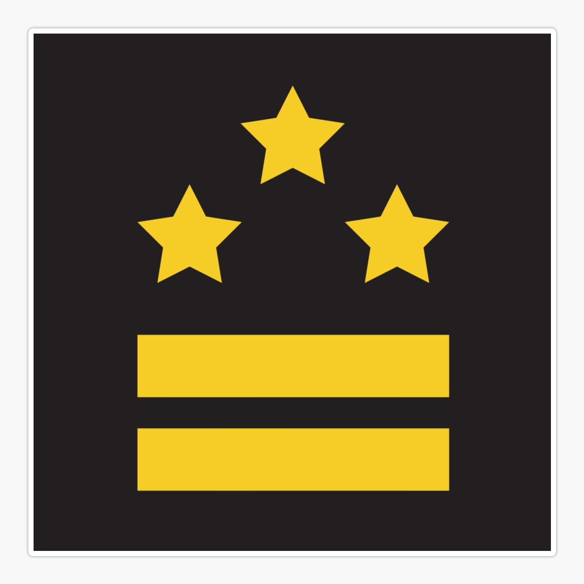 Maneki Che Grade Lieutenant Colonel Sticker, Phone Decal Water Bottle ...