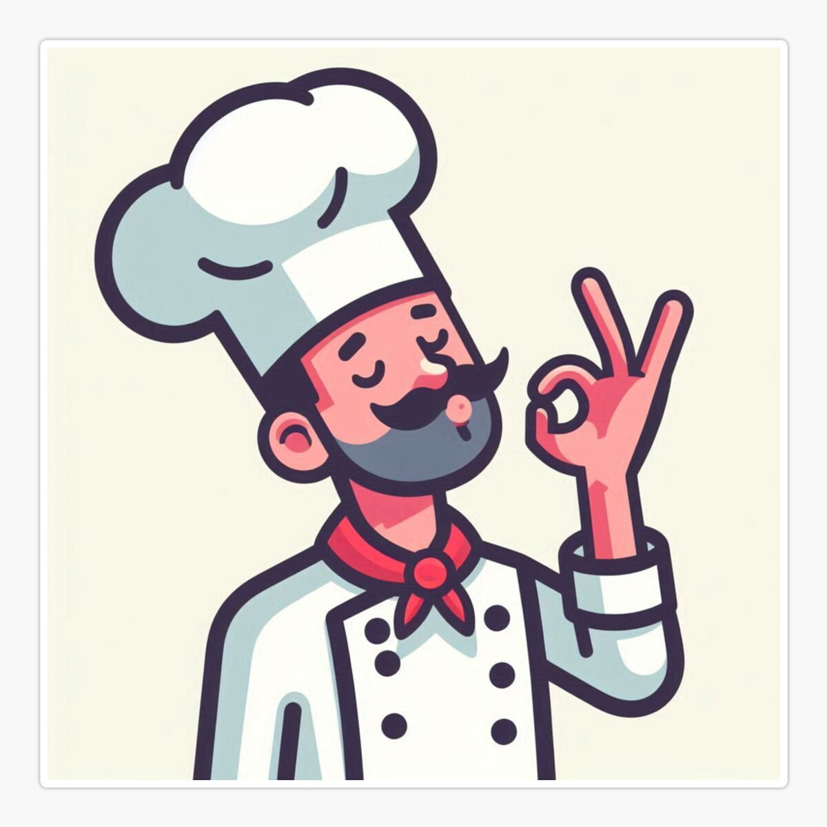 Maneki Che Kiss Sticker, Phone Decal Water Bottle Stickers Car Decals ...