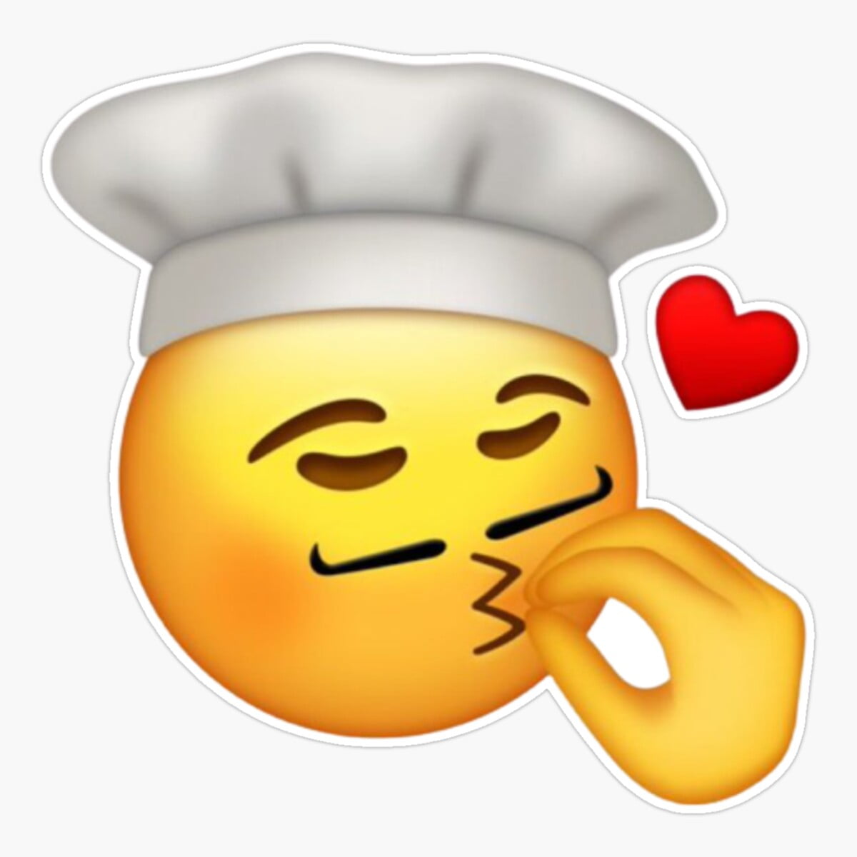 Maneki Che'S Kiss Emoji Sticker, Phone Decal Water Bottle Stickers Car ...