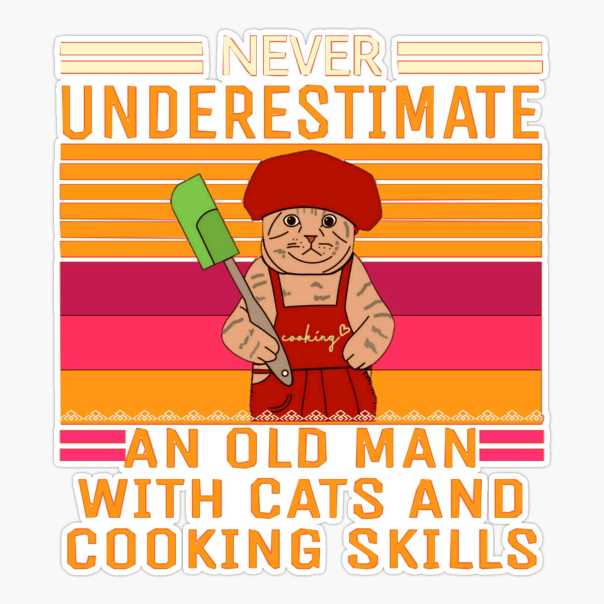 Maneki Che Unny Cat. Never Underestimate An Old Man With Cats And ...