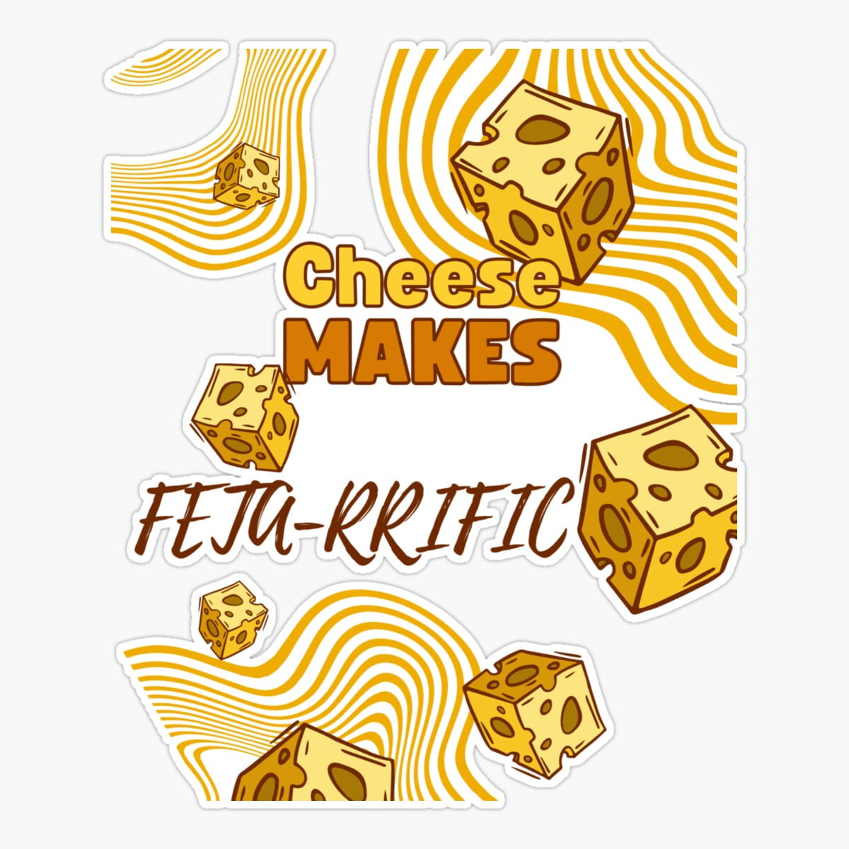 Maneki Cheese Makes Everything Eta-Rriic Sticker, Phone Decal Water ...