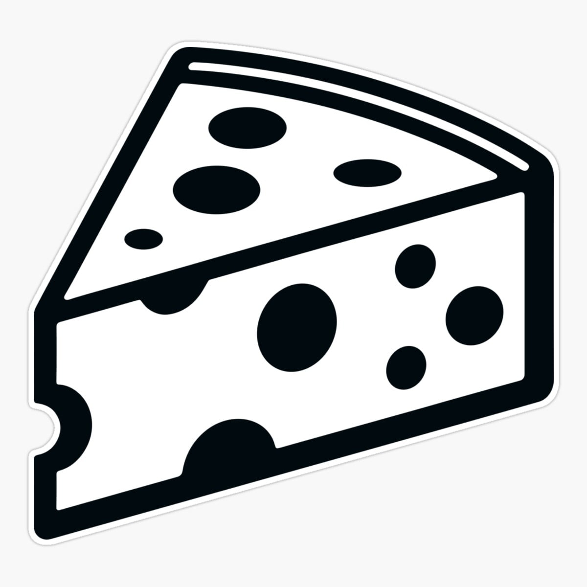 Maneki Cheese Wedge Sticker, Phone Decal Water Bottle Stickers Car ...