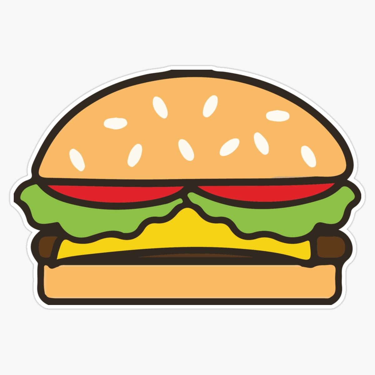 Maneki Cheeseburger Er, Phone Decal Water Bottle Stickers Car Decals ...