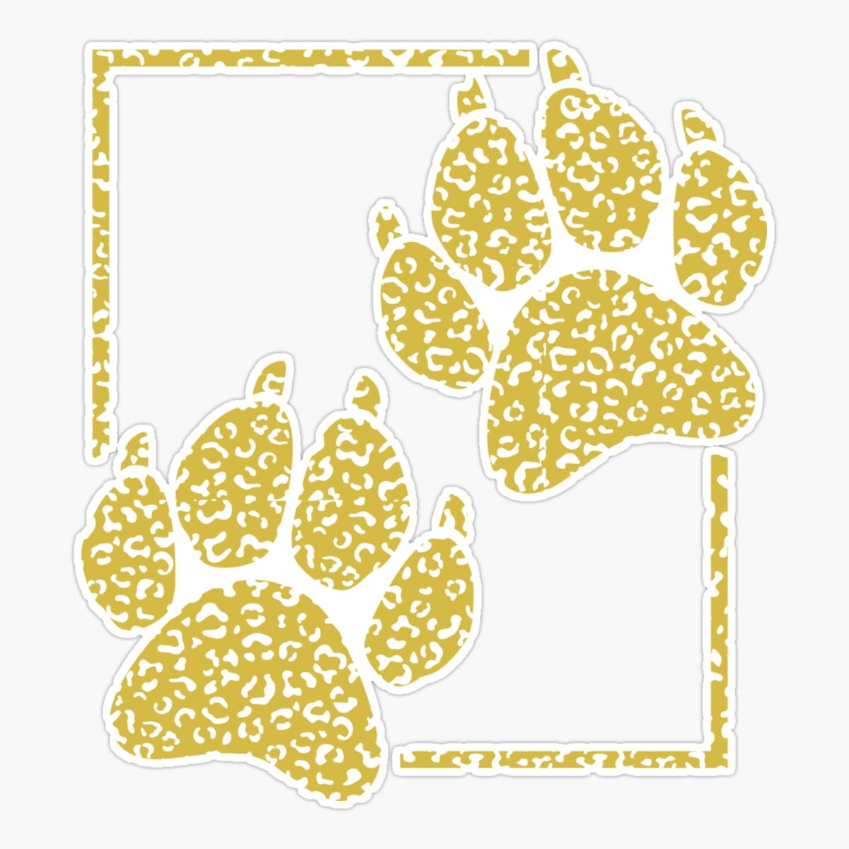 Maneki Cheetah Paw Print Design, Leopard Gift, Safari Design Print Er ...