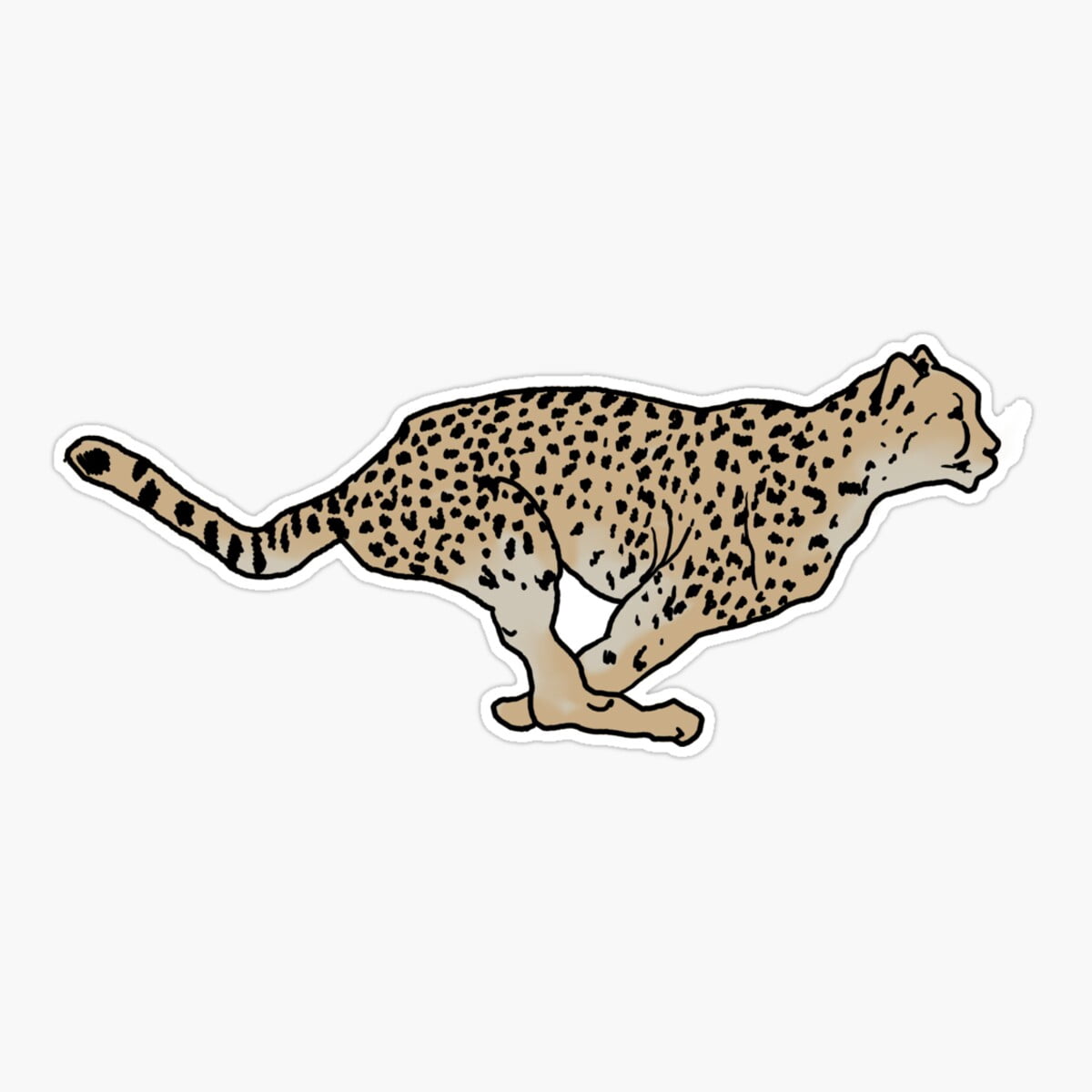 Maneki Cheetah Print Er, Phone Decal Water Bottle Stickers Car Decals ...