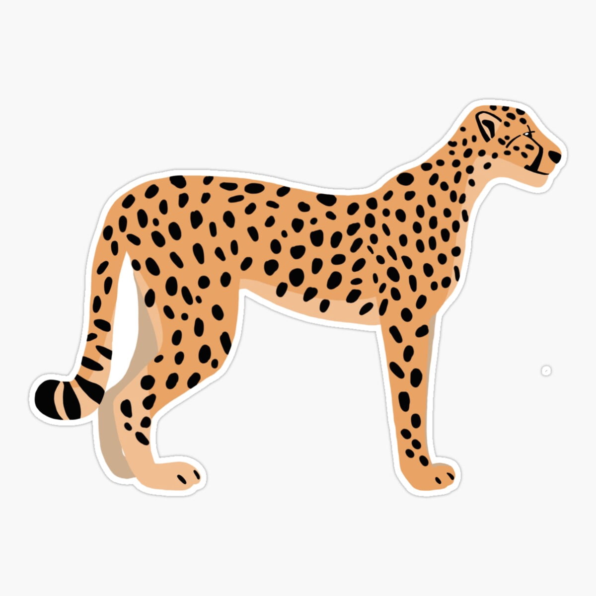 Maneki Cheetah Sticker, Phone Decal Water Bottle Stickers Car Decals ...