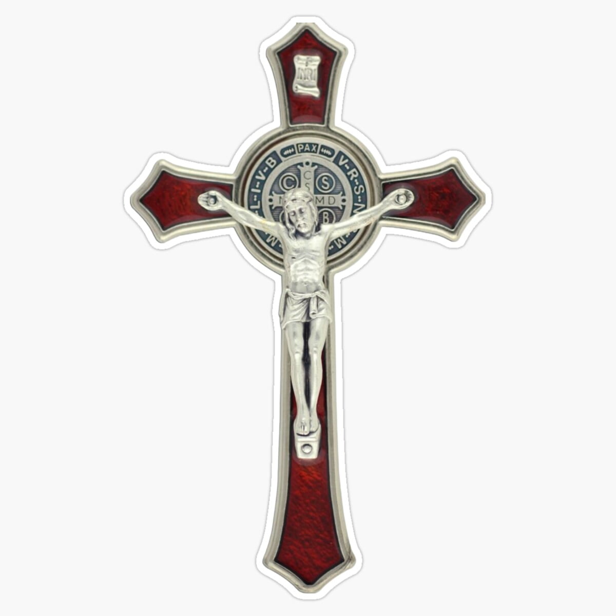 Maneki Cherry Benedict Crucifix Er, Phone Decal Water Bottle Stickers ...