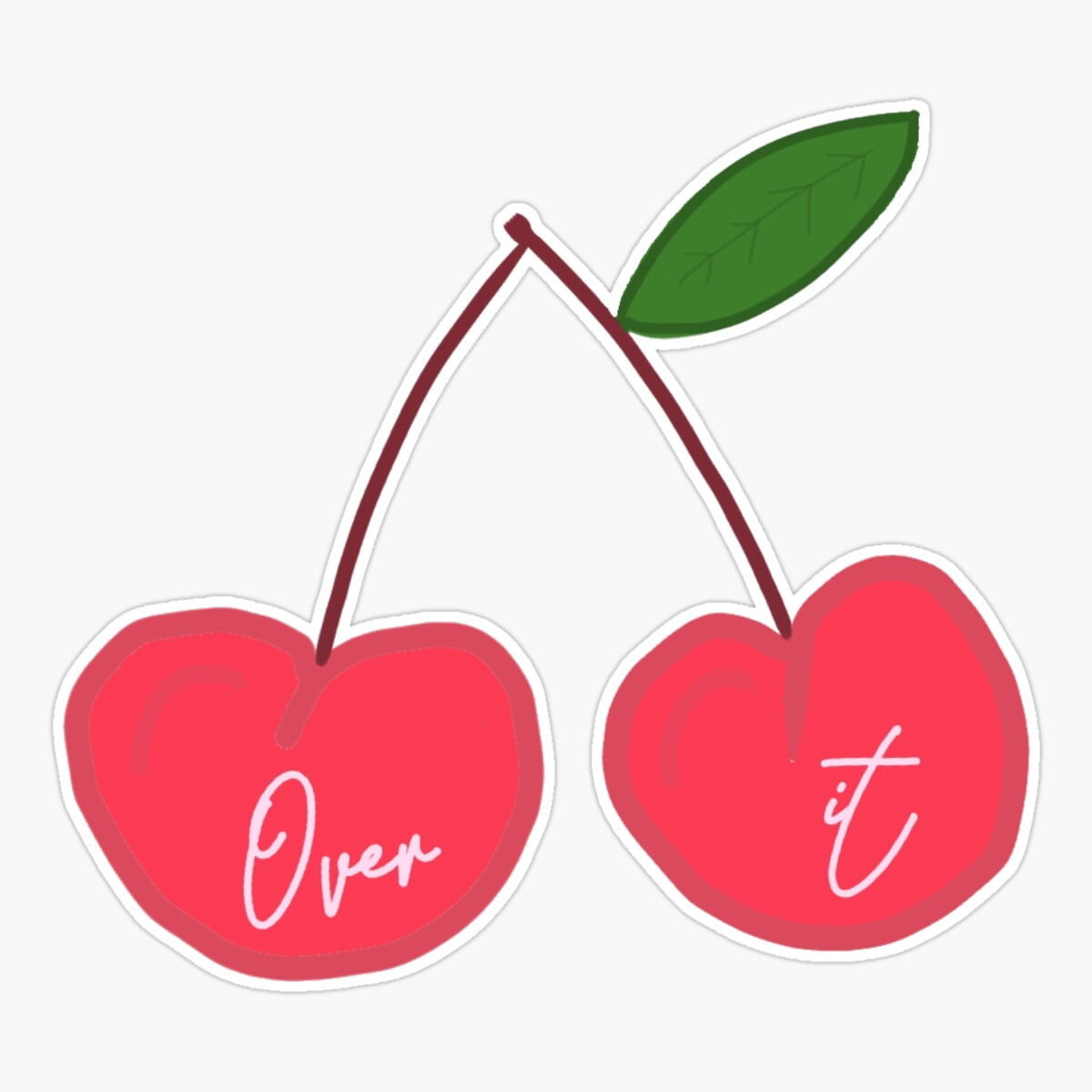 Maneki Cherry Over It Album Summer Walker Sticker, Phone Decal Water ...