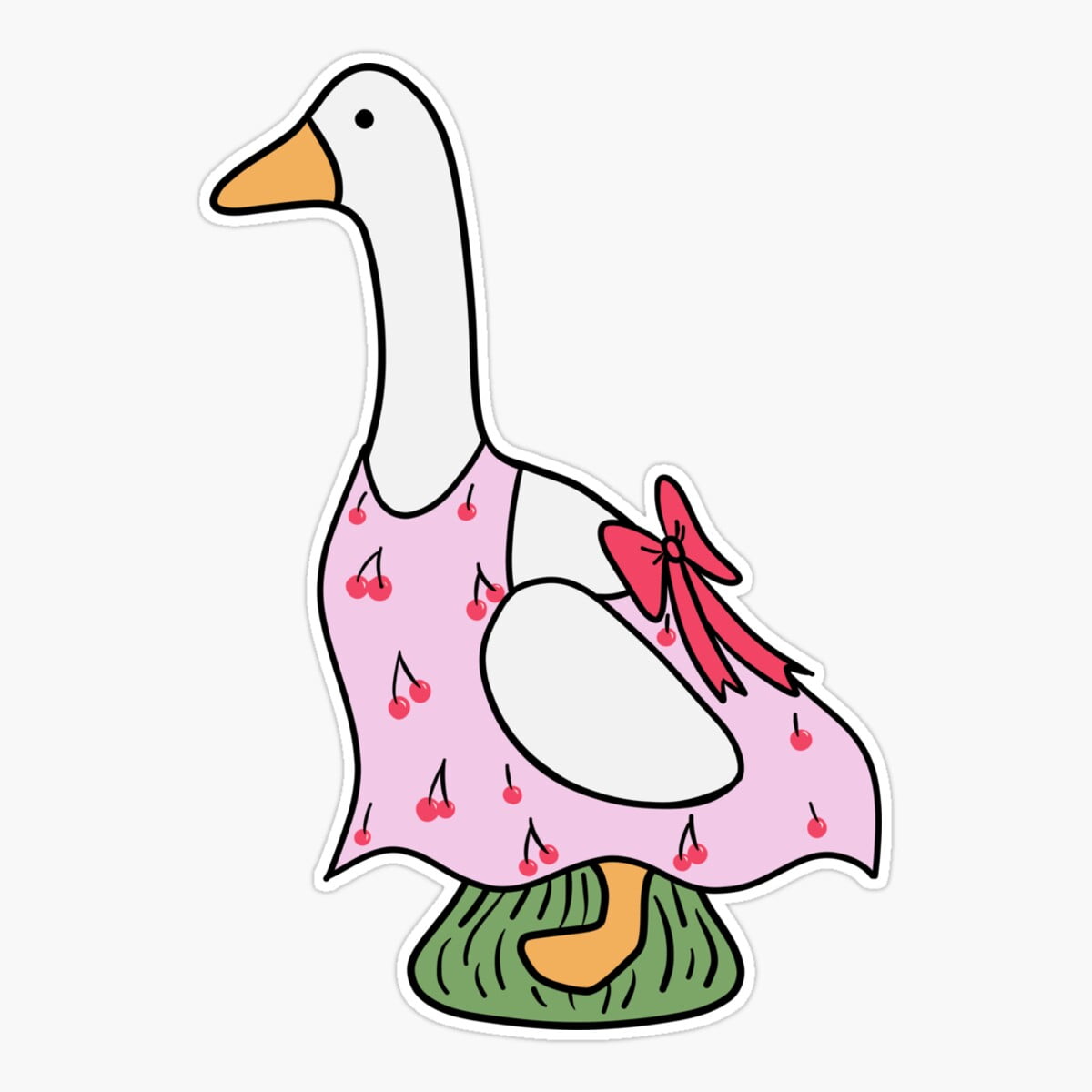 Maneki Cherry Silly Goose Er, Phone Decal Water Bottle Stickers Car ...