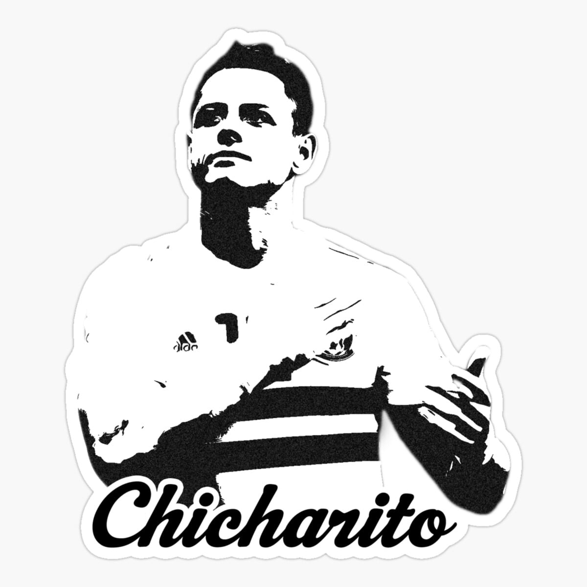Maneki Chicharito (Javier Hernandez) Mexico Soccer/Utbol Sticker ...
