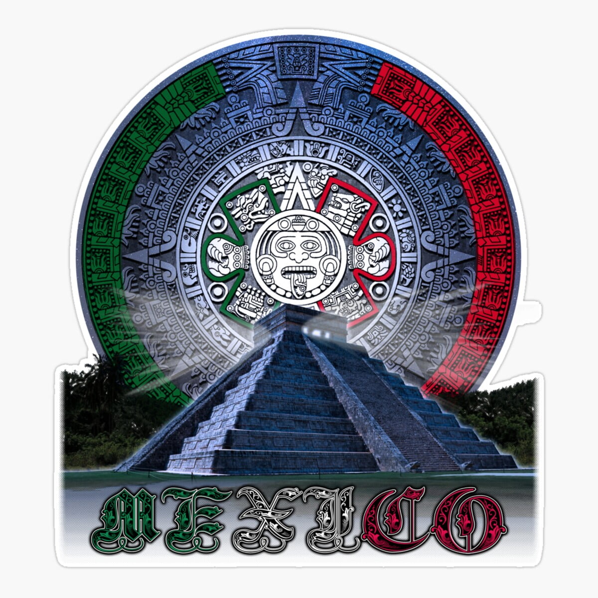 Maneki Chichen Itza Mexico Mexican Pride Seven Wonders O The World ...