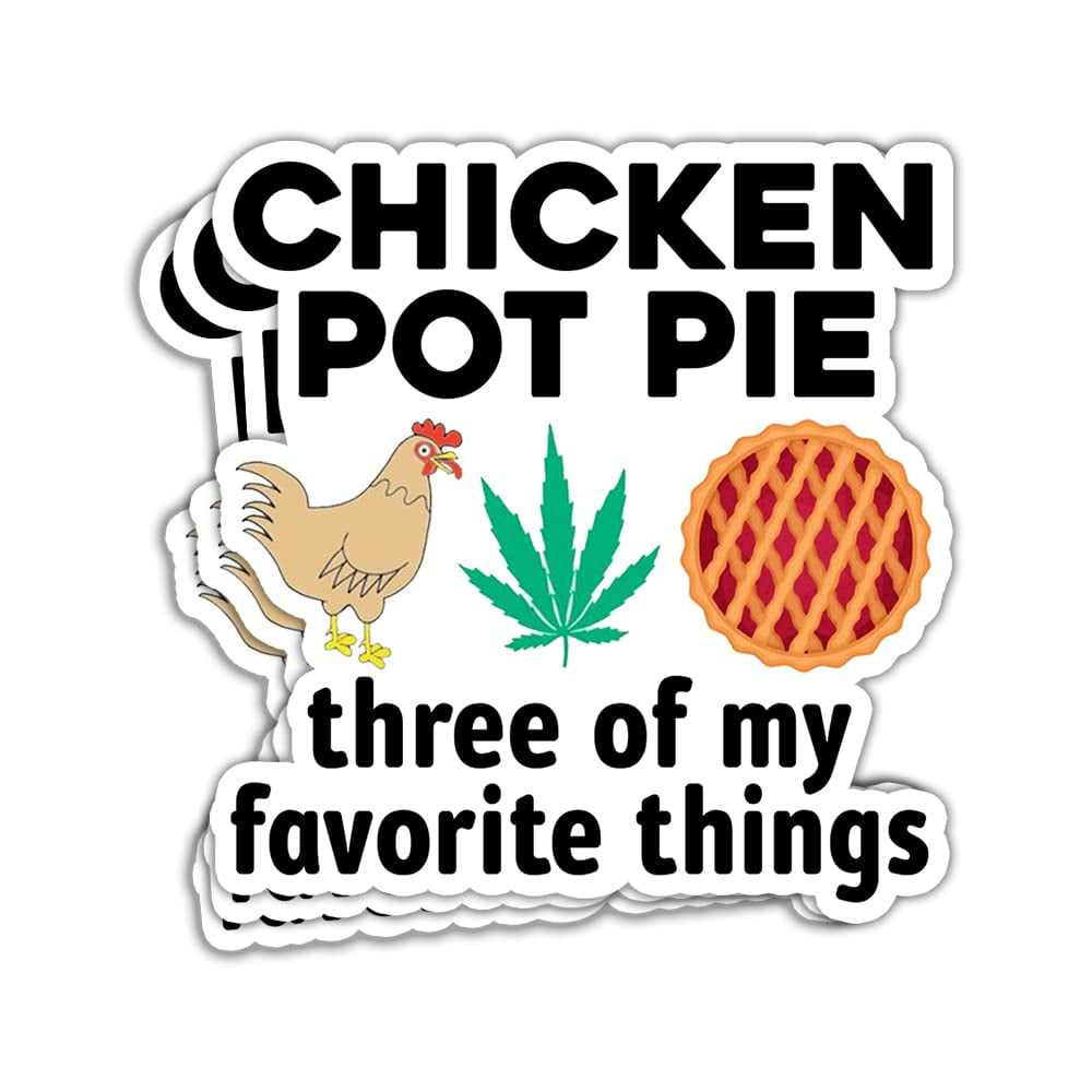 Maneki Chicken Pot Pie Sticker Funny Adult Wordplay Sticker Gift ...