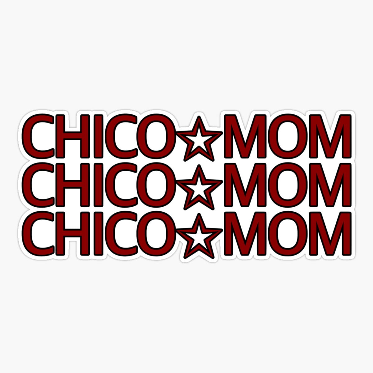 Maneki Chico State Mom Er, Phone Decal Water Bottle Stickers Car Decals ...