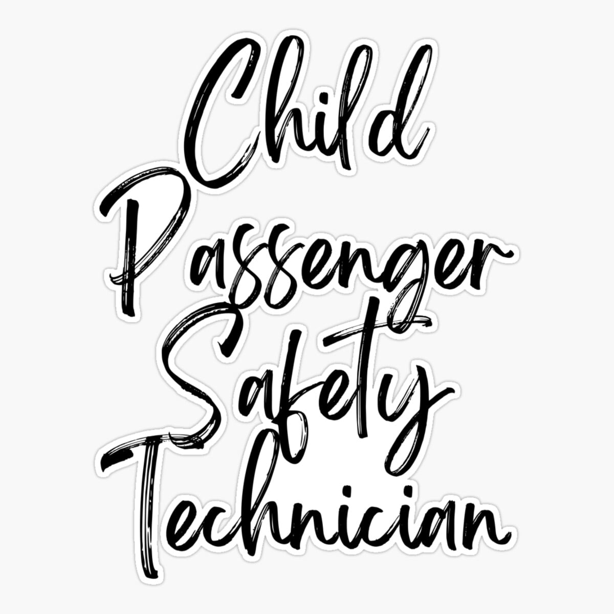 Maneki Child Penger Safety Technician Er, Phone Decal Water Bottle ...