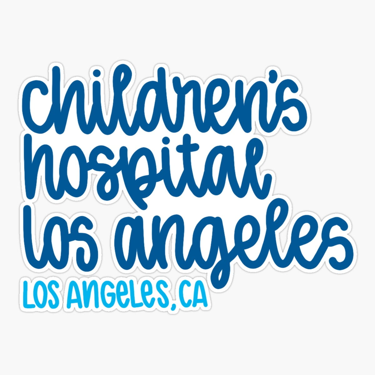 Maneki Children'S Hospital Los Angeles Er, Phone Decal Water Bottle ...