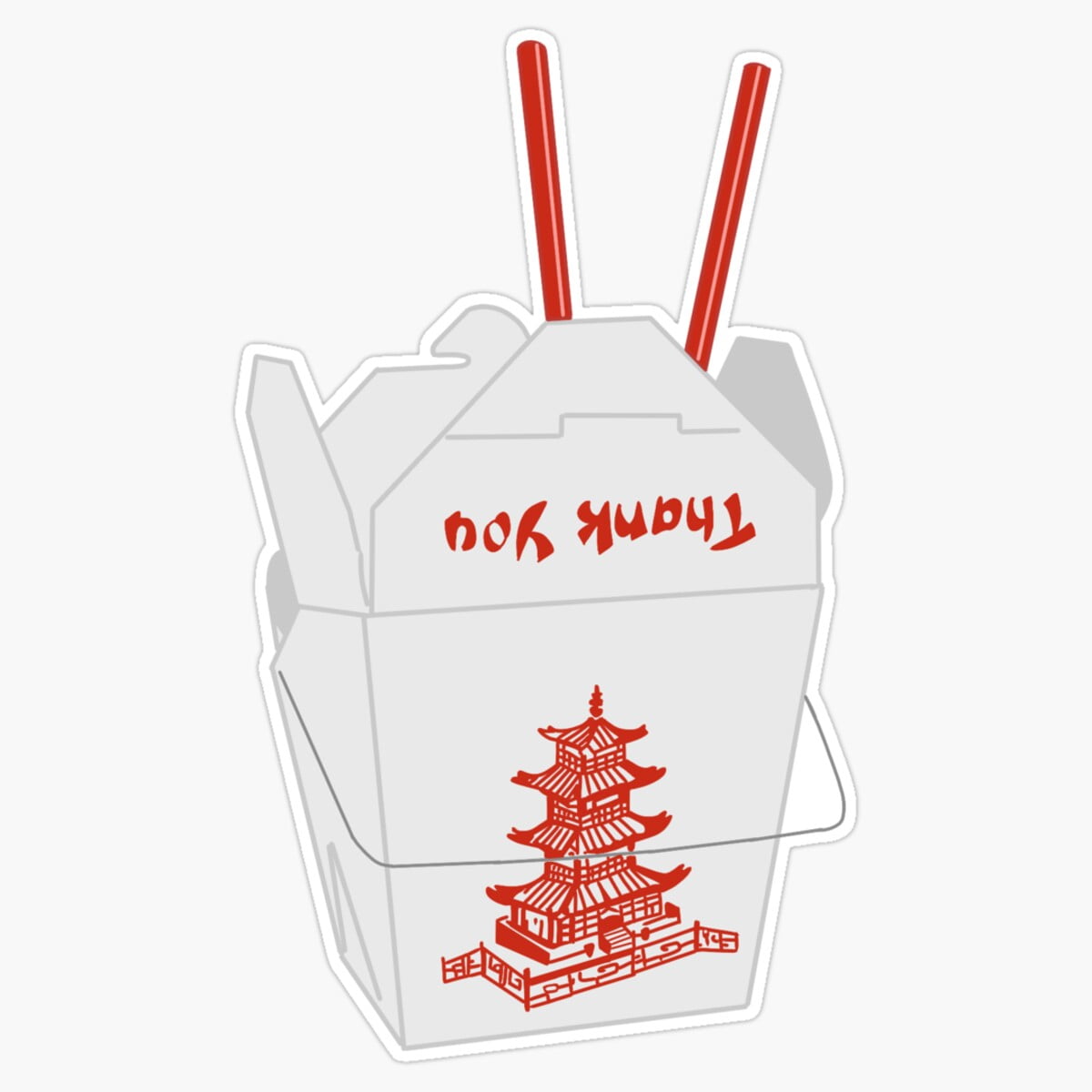 Maneki Chinese Takeout Box Er, Phone Decal Water Bottle Stickers Car ...