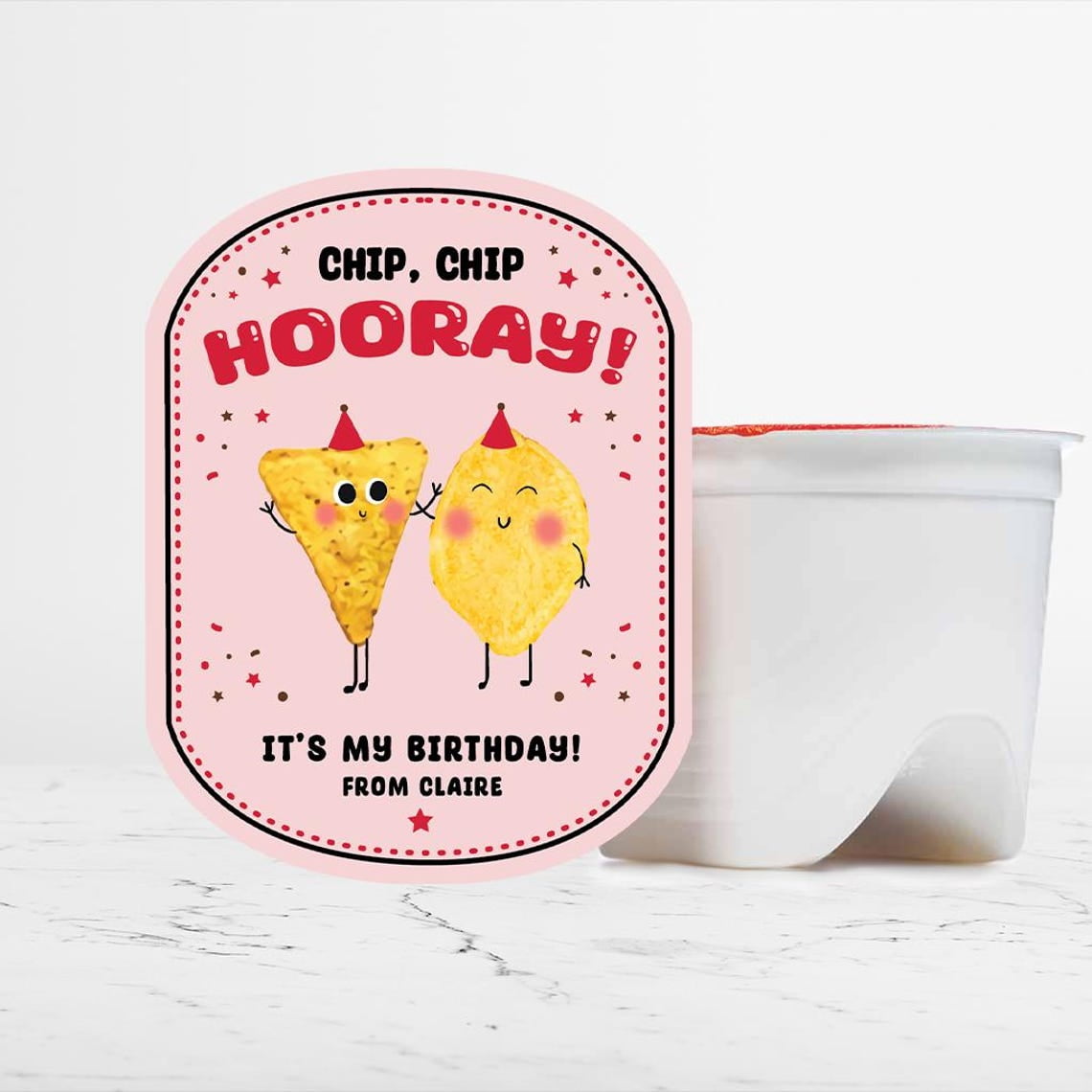 Maneki Chip Birthday Party Favors Ers, Chip Chip Hooray It'S My ...