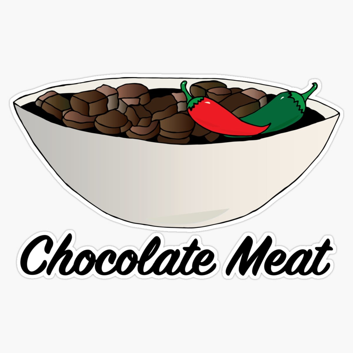 Maneki Chocolate Meat Er, Phone Decal Water Bottle Stickers Car Decals ...