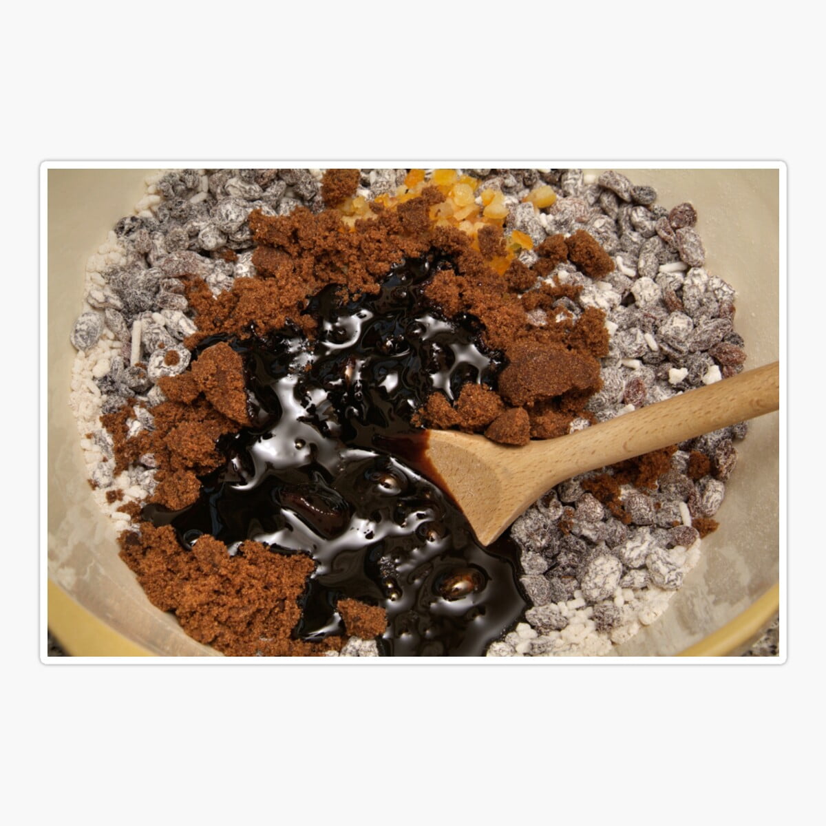 Maneki Christmas Pudding Mix Sticker, Phone Decal Water Bottle Stickers ...