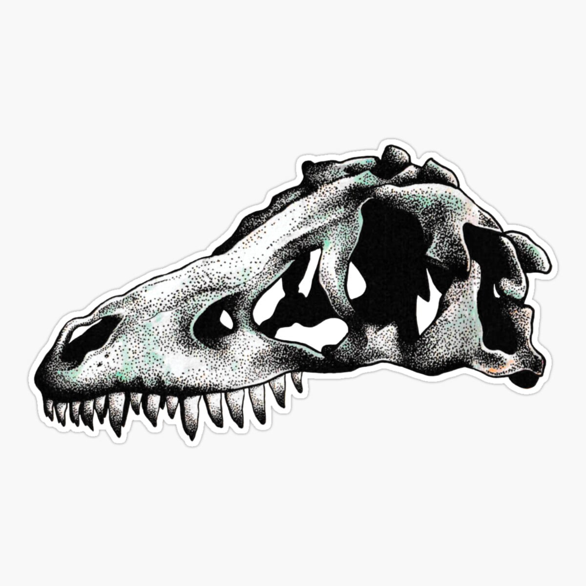 Maneki Chromatic Dino Skull #1 Er, Phone Decal Water Bottle Stickers ...