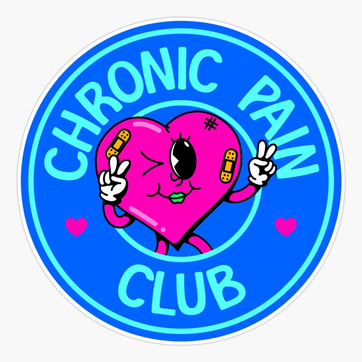 Maneki Chronic Pain Club - Chronic Illness Awareness Er, Phone Decal ...