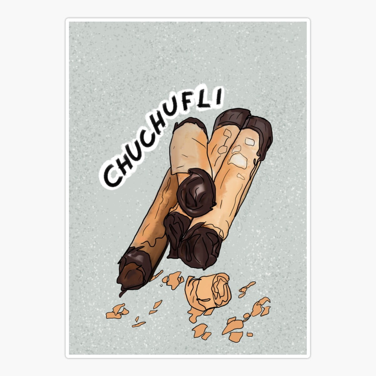 Maneki Chuchuli Sticker, Phone Decal Water Bottle Stickers Car Decals ...