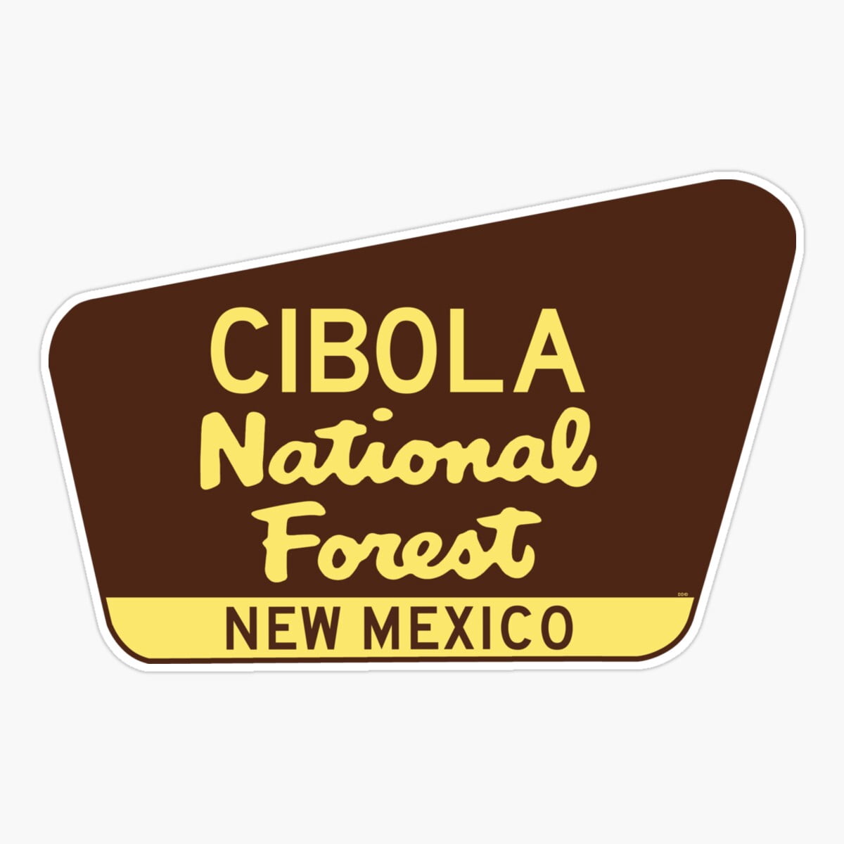 Maneki Cibola National Orest New Mexico Laptop Luggage Bumper Sticker ...