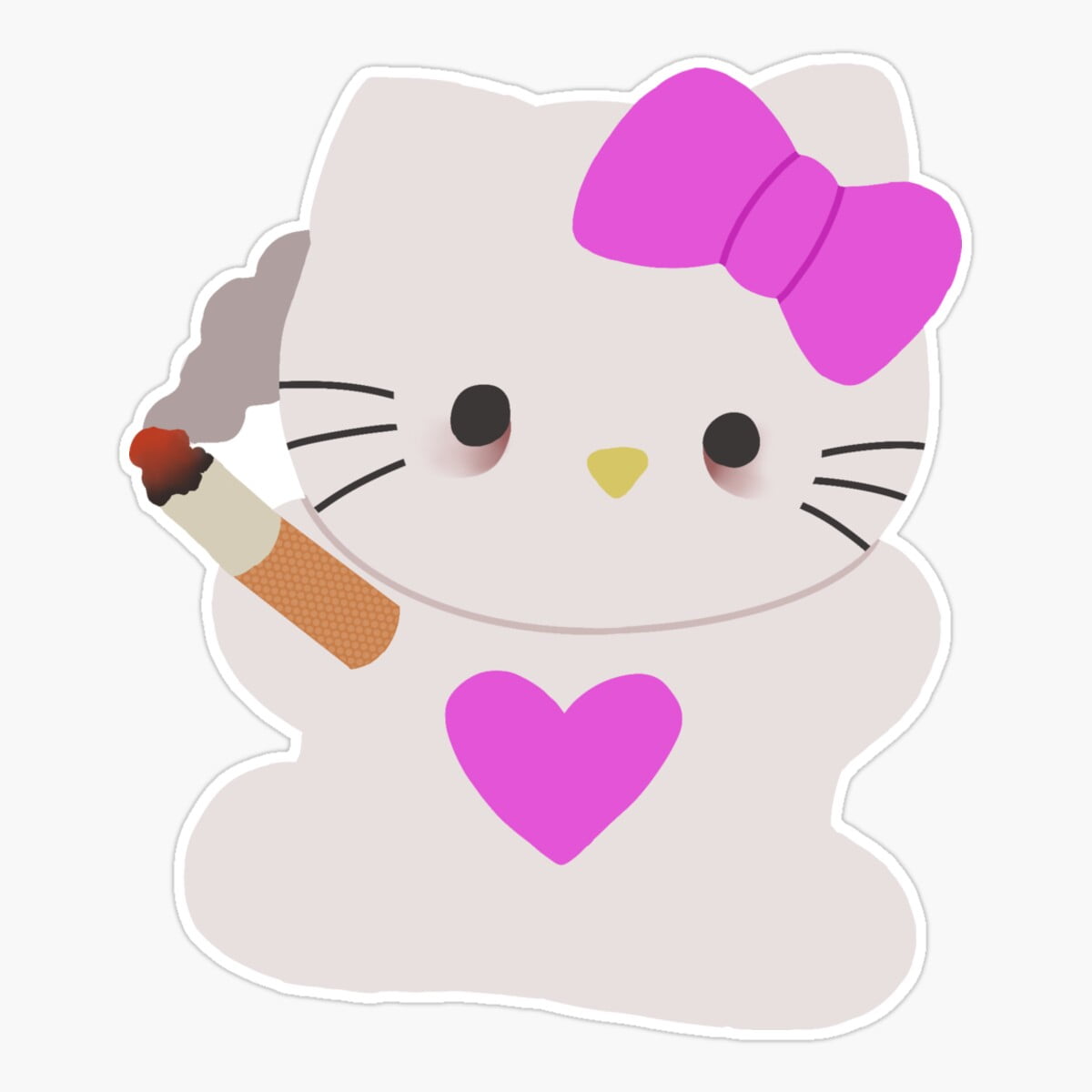 Maneki Cigarette Cat Er, Phone Decal Water Bottle Stickers Car Decals ...