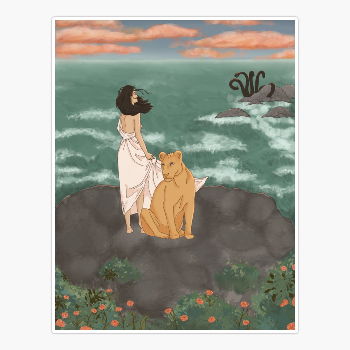 Maneki Circe Greek Goddess Mythology | Sticker, Phone Decal Water ...