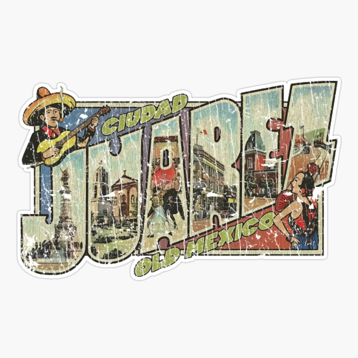 Maneki Ciudad Juarez 1659 Sticker, Phone Decal Water Bottle Stickers ...