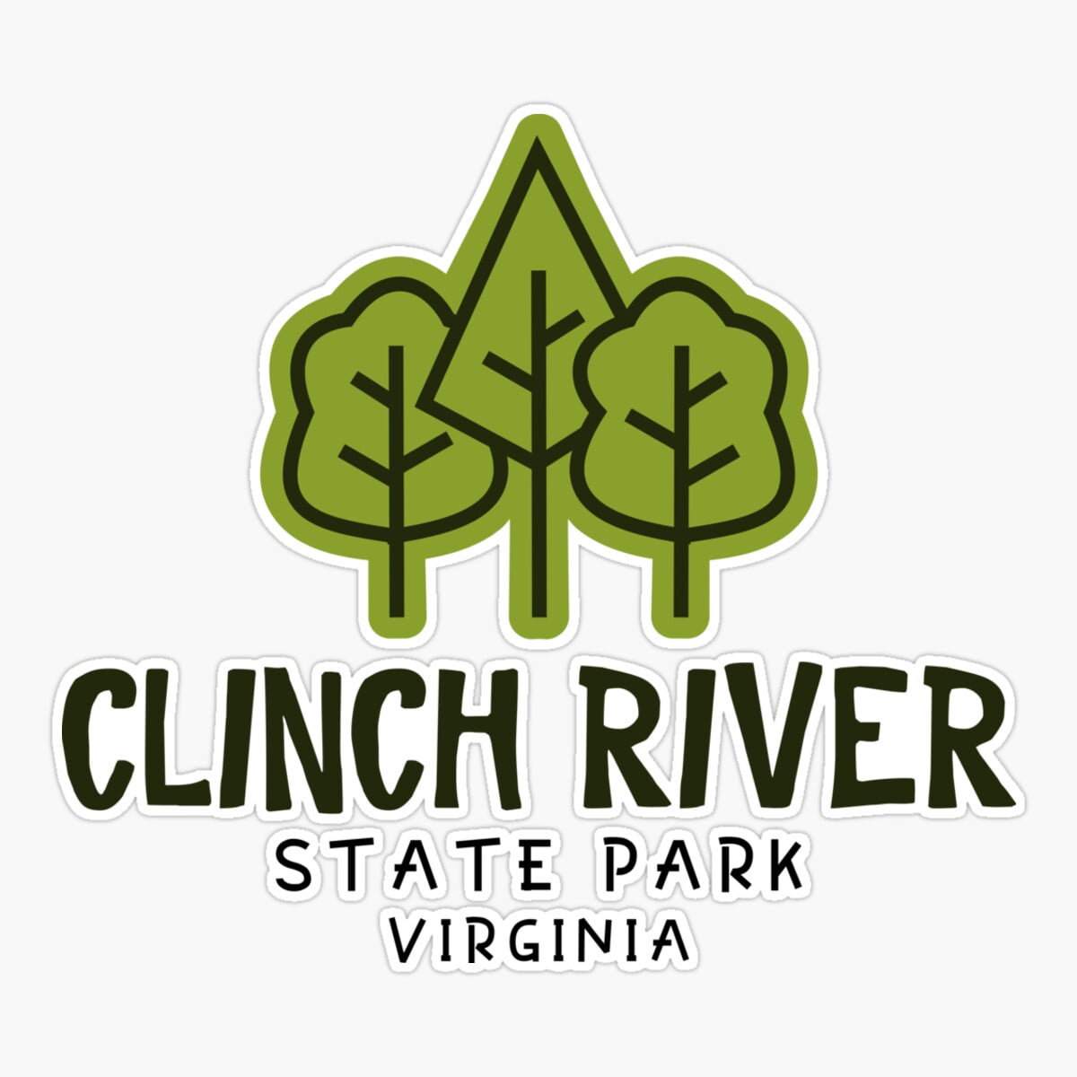 Maneki Clinch River State Park Virginia Trees Er, Phone Decal Water ...