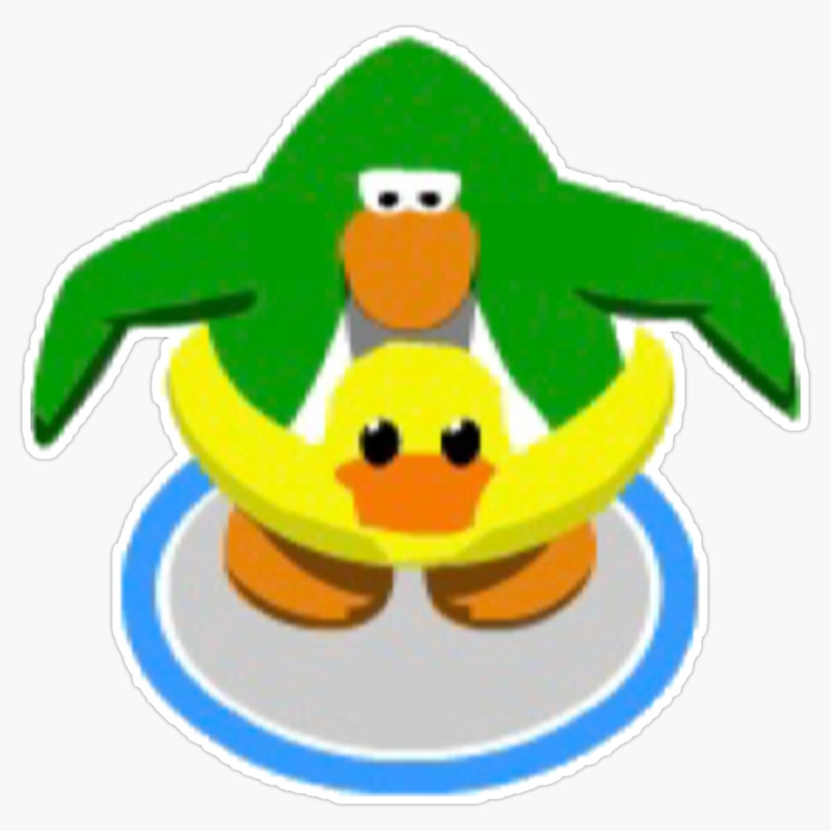 Maneki Club Penguin Swim Er, Phone Decal Water Bottle Stickers Car ...