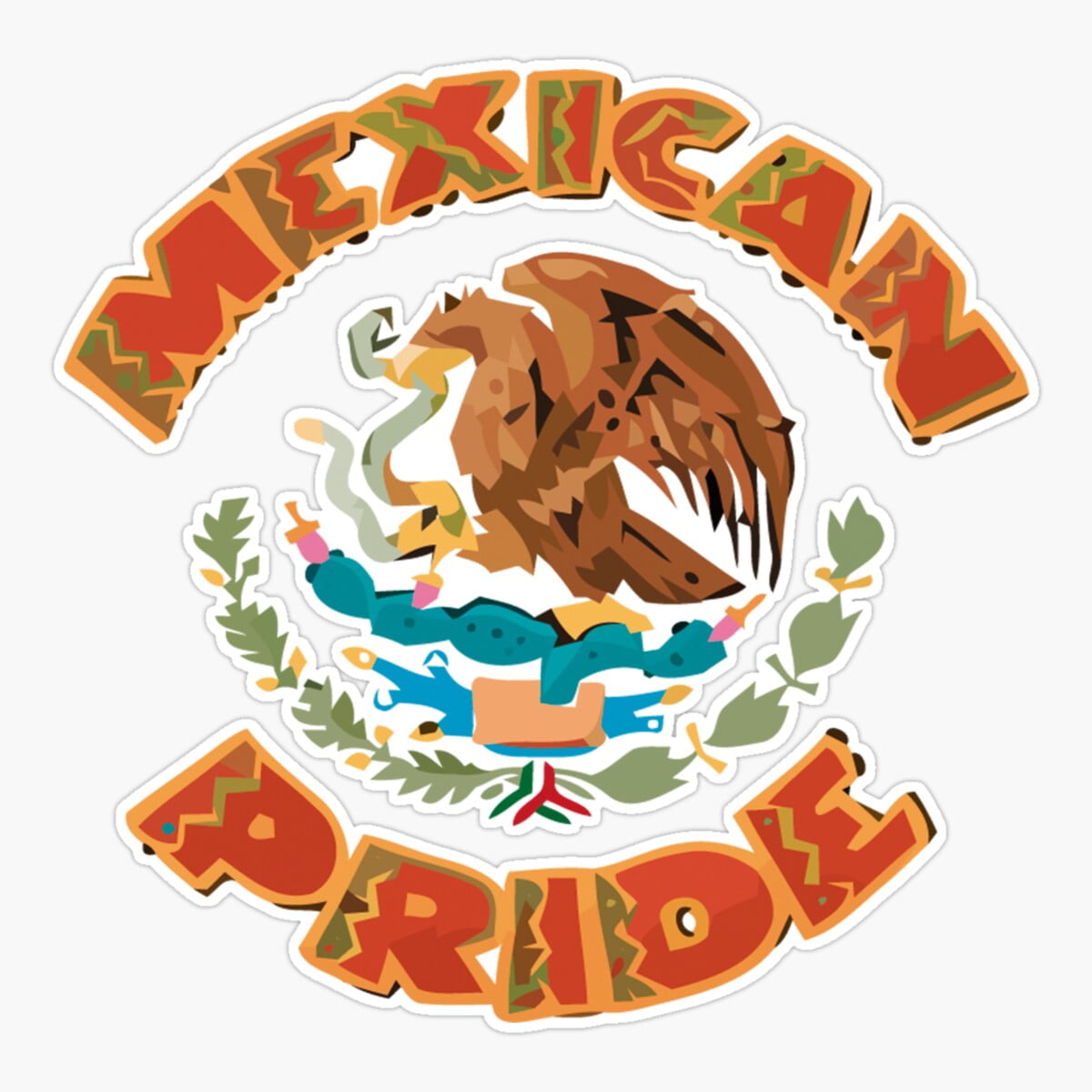 Maneki Coat O Arms O Mexico Shirt - Latin Mexican Pride Sticker, Phone ...