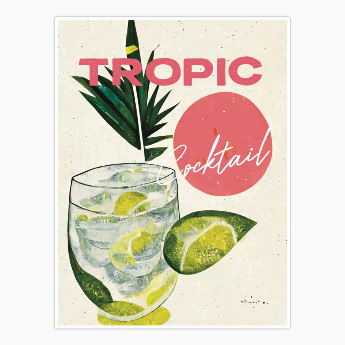 Maneki Cocktail Retro Cocktail Poster Tropic Bar Prints, Vintage Drinks ...