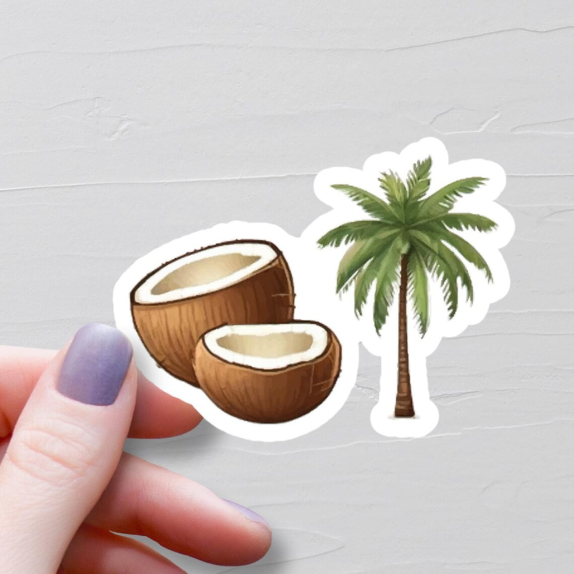 StickerCraft Coconut Tree Er, Vinyl Ers, Viral Ers, Brat Summer, Water ...
