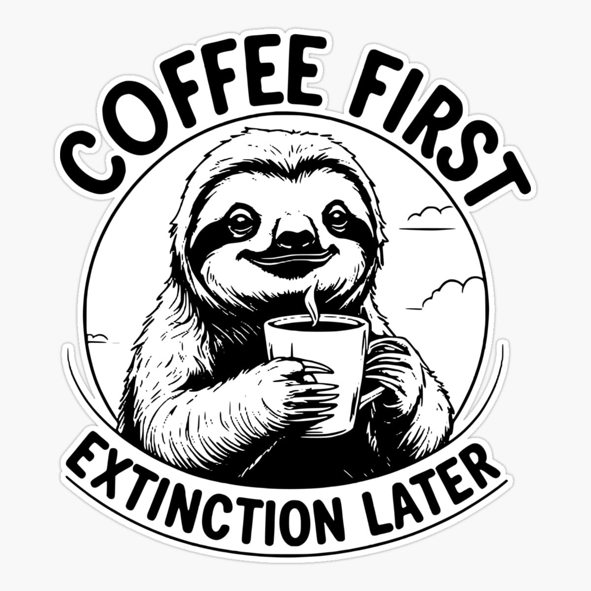 Maneki Coffee & Sloth Slow Sips, Big Energy Er, Phone Decal Water ...