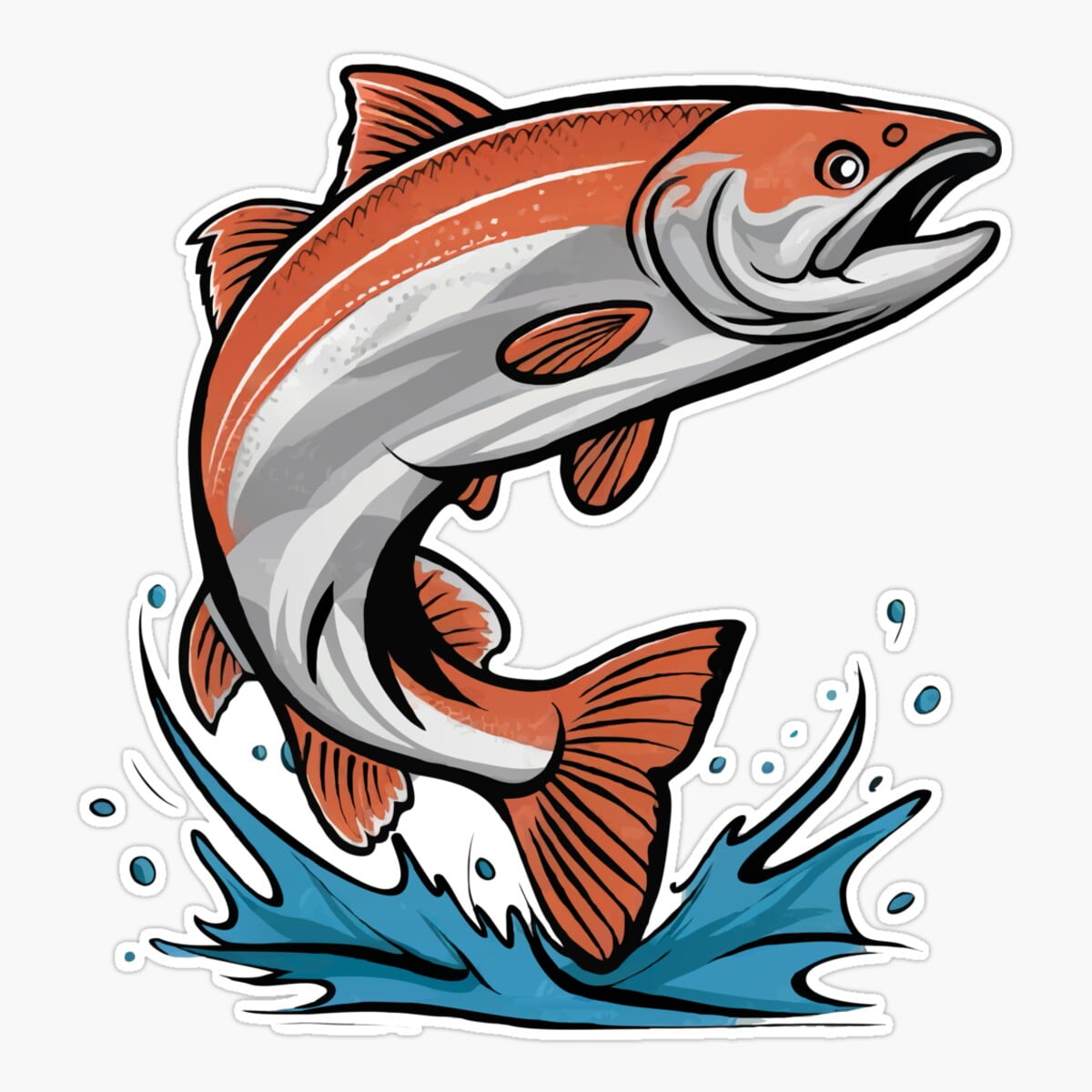 Maneki Coho Ishing Er, Phone Decal Water Bottle Stickers Car Decals ...