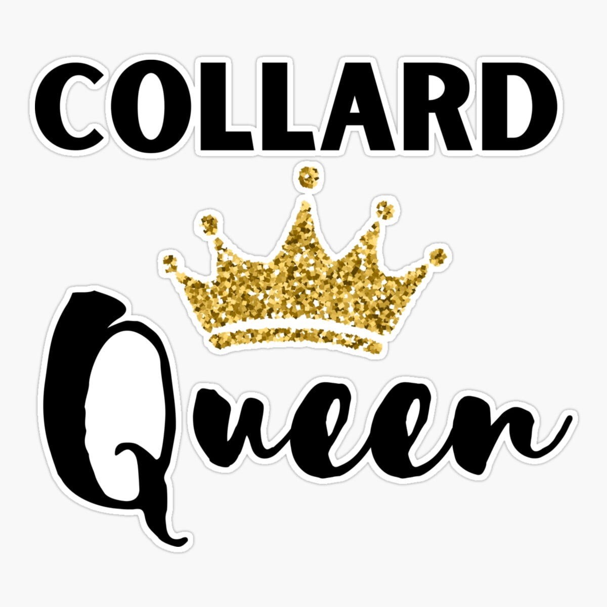 Maneki Collard Queen Cook Sticker, Phone Decal Water Bottle Stickers ...