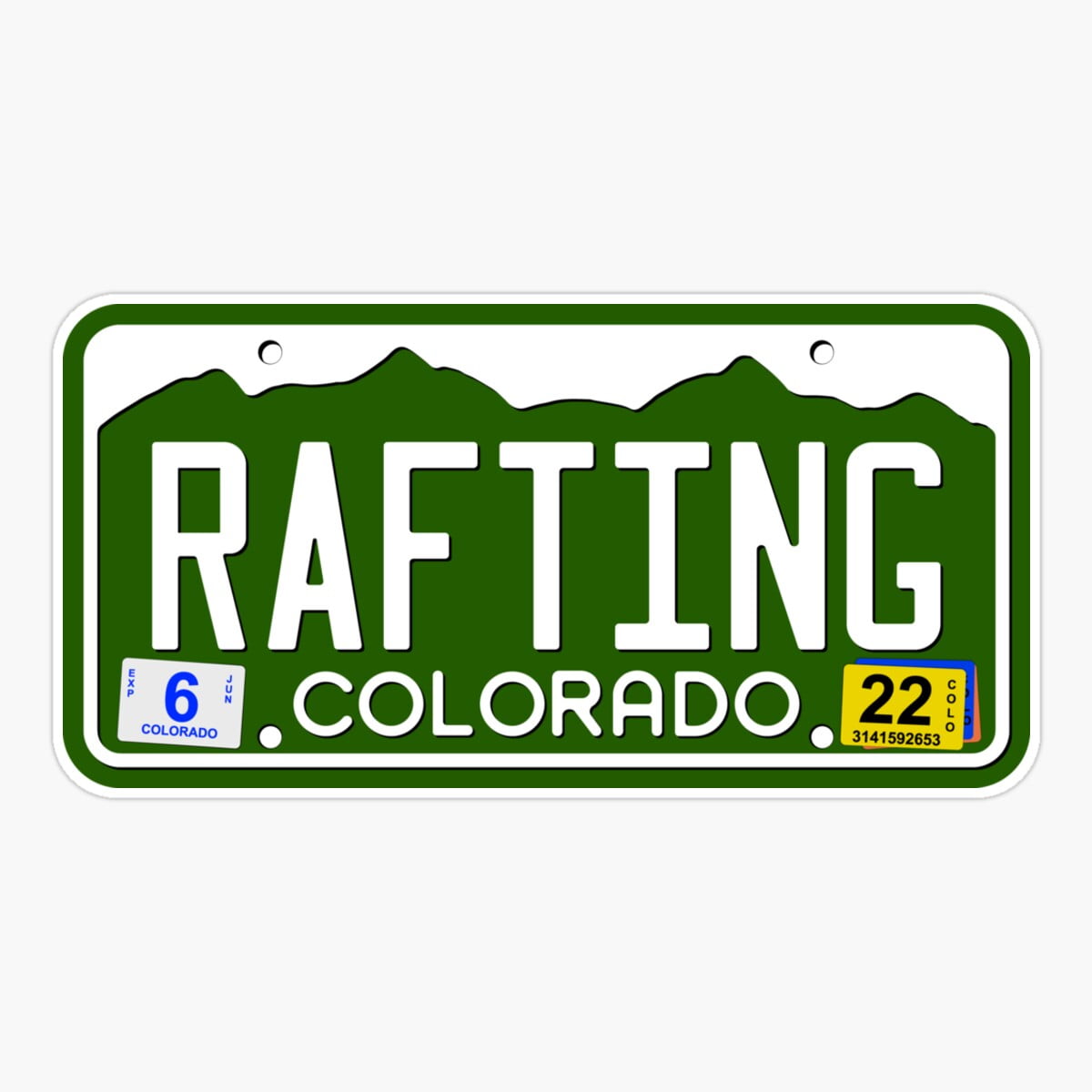 Maneki Colorado License Plate - Rating Er, Phone Decal Water Bottle ...