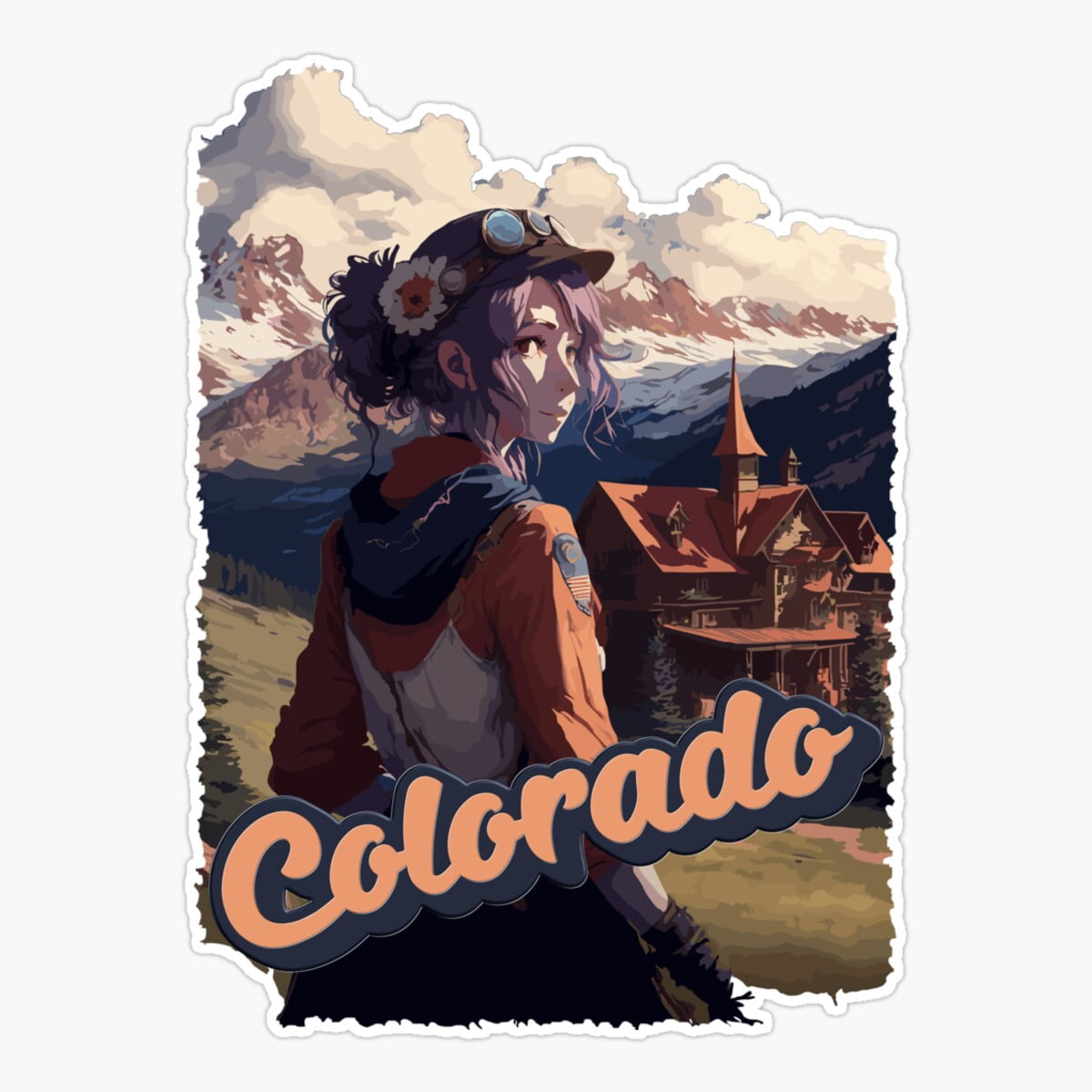 Maneki Colorado: Rocky Mountain Ronin Sticker, Phone Decal Water Bottle ...