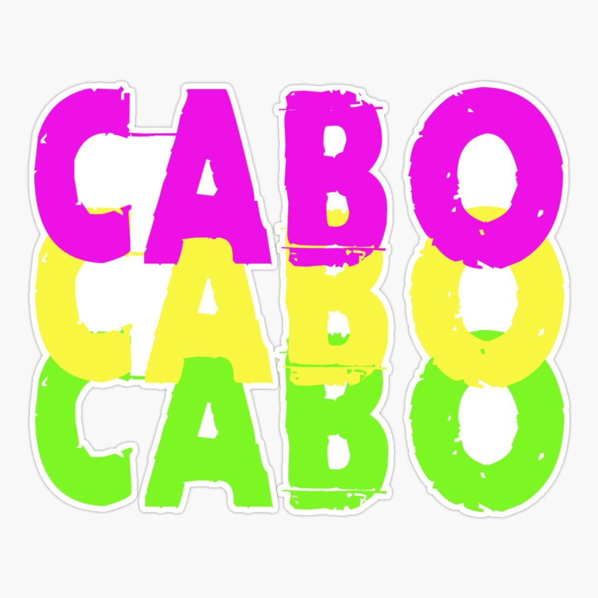 Maneki Colorul Cabo San Lucas Mexico Souvenir Design Sticker, Phone ...