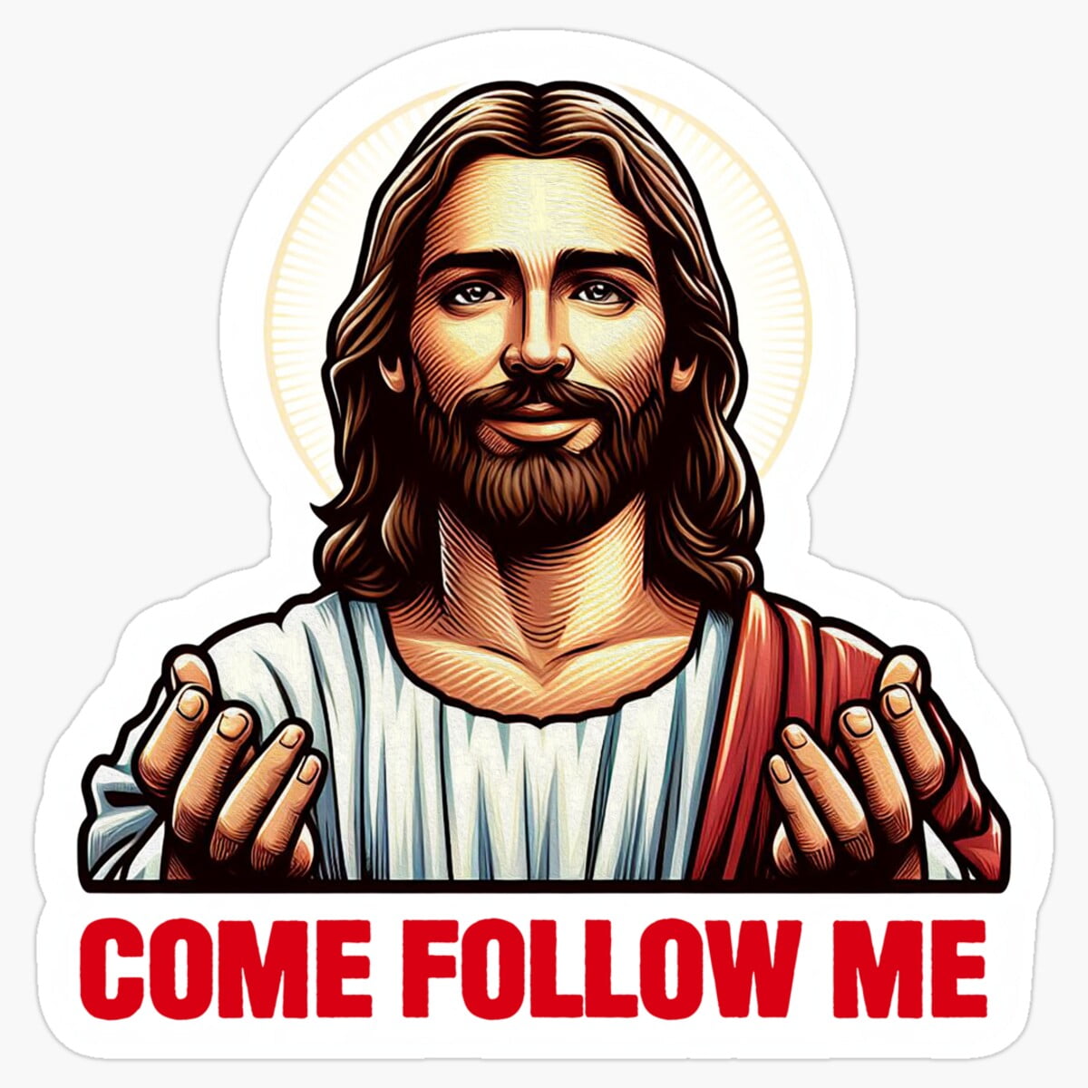 Maneki Come Follow Me Christ My Lord My Savior Er, Phone Decal Water ...