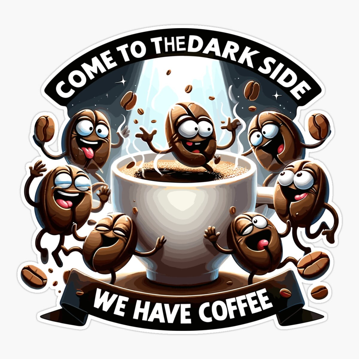 Maneki Come To The Dark Side, We Have Coffee,Coffee Party,Dark Side Er ...